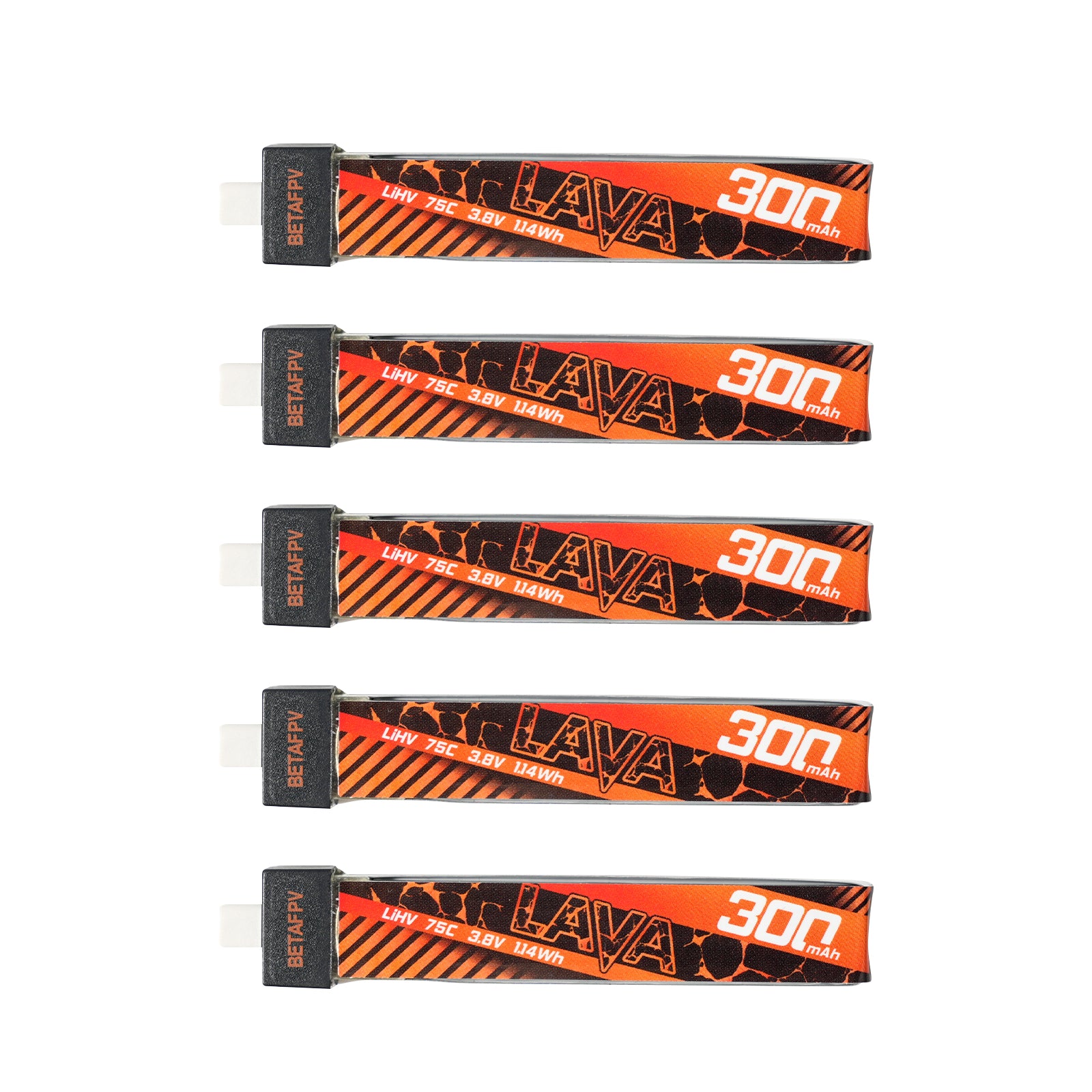LAVA 1S 300mAh 75C Battery (5PCS) – BETAFPV