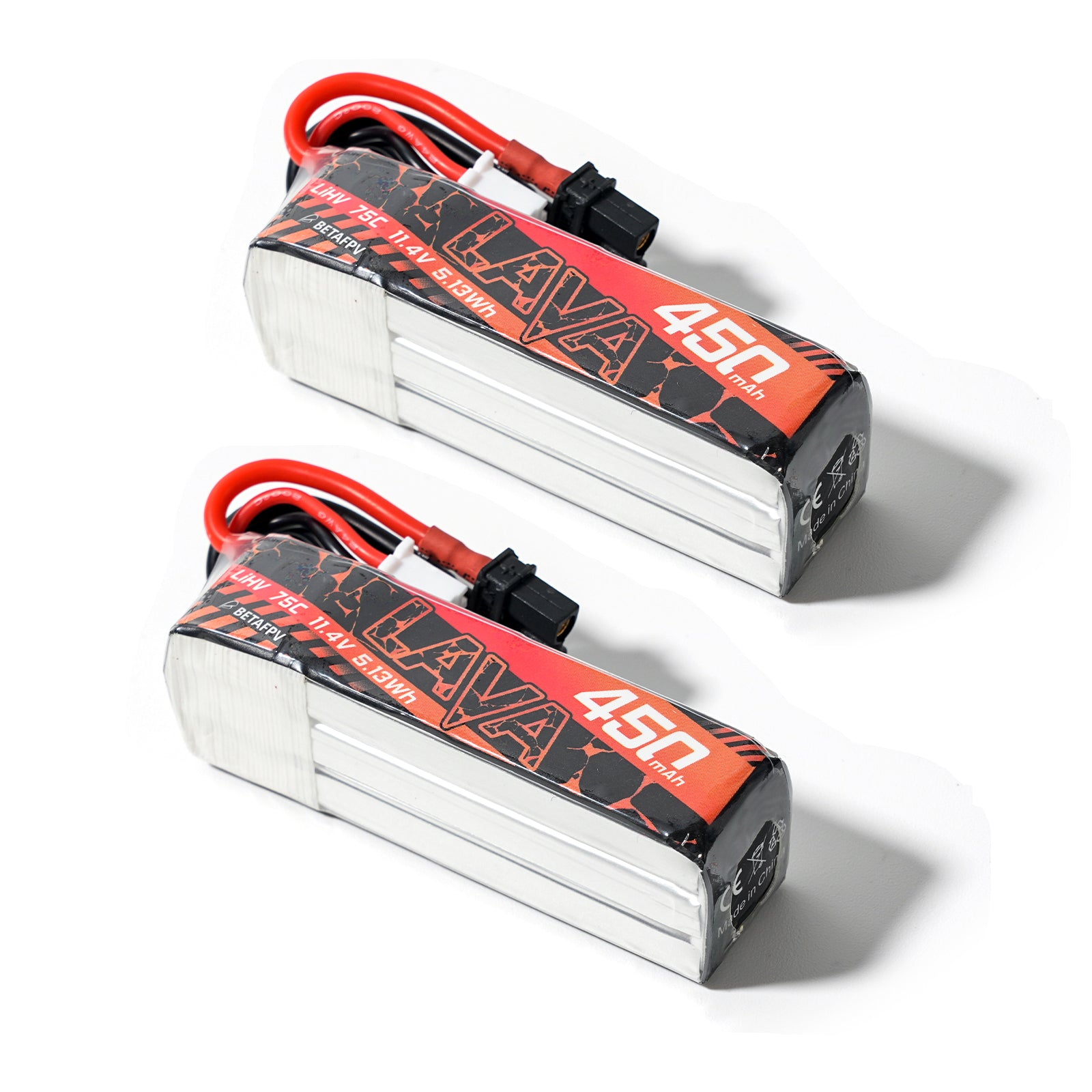 LAVA 2S/3S/4S 450mAh 75C Battery (2PCS) – BETAFPV
