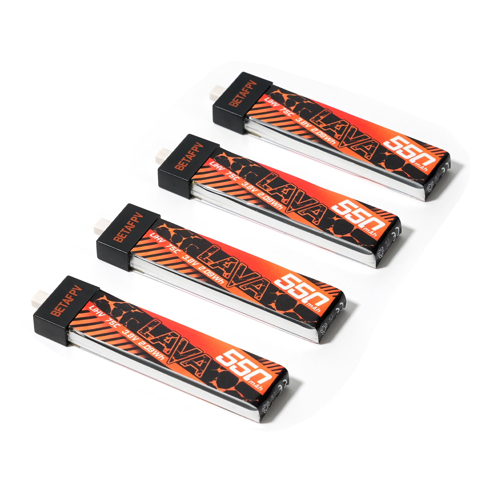 LAVA 1S 550mAh 75C Battery (4PCS) – BETAFPV